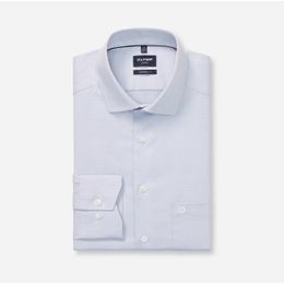 OLYMP Herren Businesshemd "Luxor modern fit"silbergrau, Gr. 44, Web, Obermaterial: 100% Baumwolle, Hemden