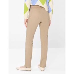 Brax Damen 5-Pocket-Hose "Style CAROLA"beige, Gr. 38, Web, 78% Baumwolle, 18% Lyocell, 4% Elasthan, Hosen