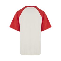 Karl Kani Herren T-Shirt "Karl Kani Signature Colorblock Raglan T-Shirt", rot, Gr. S, bedruckt, 100% Baumwolle, Shirts