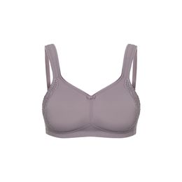 SuSa Damen Minimizer-BH "London", Gr. 100, grau, Obermaterial: 76% Polyamid, 24% Elasthan, BHs, vorgeformte Cups, Spitze, blickdicht, elastisch