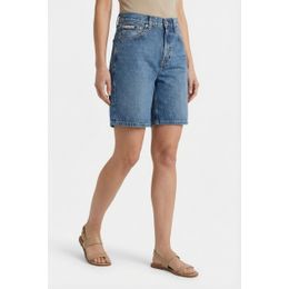 Damen Shorts "HI RISE A-LINE SHORT BLUE CAROLI"blau caroline, Gr. 32, Calvin Klein Jeans, unifarben, Obermaterial: 100% Baumwolle, Hosen