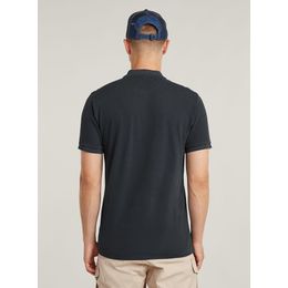 G-Star Raw G-STAR Herren Poloshirt "Dunda Overdyed Slim Poloshirt", schwarz, Gr. M, Obermaterial: 95% Baumwolle, 5% Elasthan, Shirts
