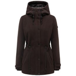 Navahoo Damen Kurzmantel "L&auml;chelstern 14"braun, Gr. XL, Obermaterial: 100% Polyester. Innenfutter: 100% Polyester. &Auml;rmelfutter: 100% Polyester,