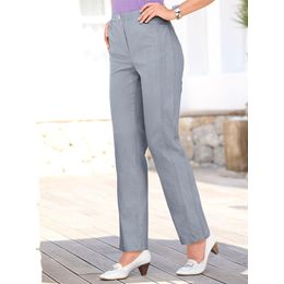 Casual Looks Damen Schlupfjeans, grau, Gr. 42, unifarben, 96% Baumwolle, 4% Elasthan, Jeans