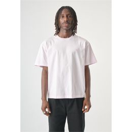 Cleptomanicx Herren T-Shirt "Boxy Tee Ligull Boxy Crop", rosa, Gr. M, bestickt, 100% Baumwolle, Shirts, mit lockerem Schnitt