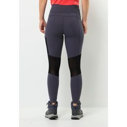 Jack Wolfskin Damen Funktionshose "KENSTEIG TIGHTS W", grau, Gr. M, Obermaterial: 62% Polyamid, 38% Elasthan, Hosen
