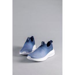 Aniston Shoes Damen Aniston SHOES Slip-On Sneaker , Freizeitschuh, Barfu&szlig;schuh, Schlupfschuh - NEUE KOLLEKTION blau 39