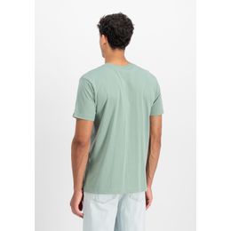 Herren T-Shirt "Basic T-Shirt BL", gr&uuml;n, Gr. XL, Alpha Industries, Obermaterial: 100% Baumwolle, Shirts