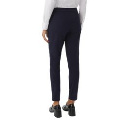 comma, COMMA Damen Anzughose, blau, Gr. 40, unifarben, Stoff, Obermaterial: 48% Polyamid, 42% Viskose, 10% Elasthan, Hosen, mit Viskose und Slim fit