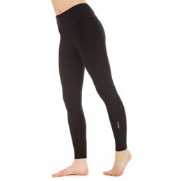 WINSHAPE Damen Leggings "Long Slim Tights WTL1", schwarz, Gr. L, 90% Baumwolle, 10% Elasthan, Hosen, figurbetont