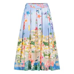 Vera Mont Damen Maxirock "Damen mit Gummizug", bunt, Gr. 42, Obermaterial: 97% Baumwolle, 3% Elasthan, R&ouml;cke