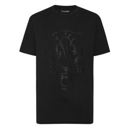 Plein Sport Herren T-Shirt "Tiger", schwarz, Gr. M, Obermaterial: 100% Baumwolle, Shirts