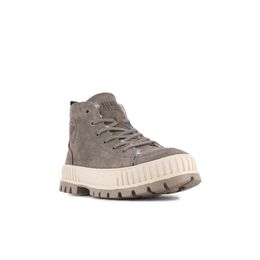 Palladium Damen Winterboots "PALLASHOCK ZIP WARM", Gr. 39, grau, Leder, Schuhe, Winterschuhe, Winterstiefel, Sneakerboots, wasserabweisend & gef&uuml;ttert