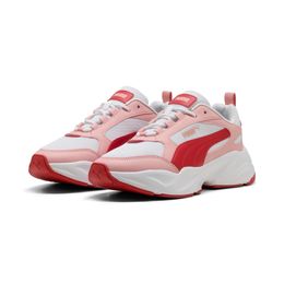 Puma Damen Sneaker "CASSIA 2.0", Gr. 41Puma wei&szlig;, candy apple, rosy outlook, Textil, unifarben, Schuhe, mit Gummilaufsohle, leicht profiliertes
