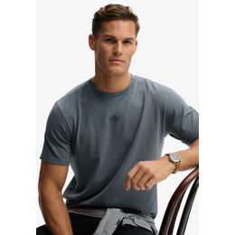 Superdry Herren Rundhalsshirt "MICRO LOGO TSHIRT", grau, Gr. XXXL, unifarben, Single Jersey, Obermaterial: 100% Baumwolle, Shirts, mit