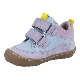 Richter Baby Lauflernschuh "Maxi", Gr. 21, bunt, Veloursleder, kontrastfarbene Details, Schuhe, Halbschuh, Klettschuh mit WMS: M IV, Gr&ouml;&szlig;enschablone