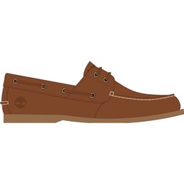 Timberland Herren Bootsschuh "CEDAR BAY ESSENTIAL BOAT SHOE", Gr. 43,5md brn f grain, Leder, Schuhe, aus Leder
