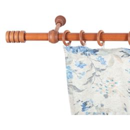 Gardinenstange SN DECO GROUP, L:140cm, braun, Holzwerkstoff, Gardinenstangen, "Pisa", 28 mm, Holz, verschiedene L&auml;ngen und Farben, Komplettset