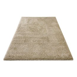 Esprit Hochflor-Teppich &raquo;YOGI ESP-096&laquo; rechteckig 50 mm H&ouml;he L&auml;ufer, flauschiger weicher Flor, Wohnzimmer beige Polyester