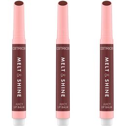 Catrice Damen Lippenbalsam &raquo;MELT & SHINE JUICY LIP BALM&laquo; zartschmelzender Lippenbalsam f&uuml;r voller aussehende Lippen braun