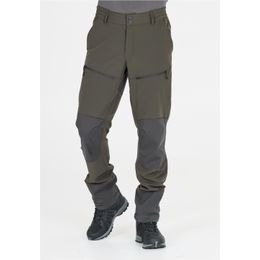 WHISTLER Herren Softshellhose "Avatar", braun, Gr. XXXL, unifarben, 91% Polyester, 9% Elasthan, Hosen, in wetterfester Anfertigung mit Stretchfunktion