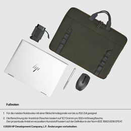HP Laptoptasche &raquo;15,6 Zoll Modularer&laquo; gr&uuml;n Polyester Mit einem sauberen, feuchten Tuch reinigen und an der Luft trocknen lassen Gurtbandschlaufe