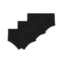Slip Puma "Puma Mini-Shorts (3er-Pack) Damen", Damen, Gr. M, schwarz, 56% Baumwolle, 38% Modal, 6% Elasthan, Unterhosen Slip
