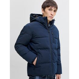 Jack & Jones Jack & Jones Herren Steppjacke &raquo;JJEOWEN PUFFER SN&laquo; mit Kapuze blau L