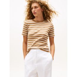 Tommy Hilfiger Damen T-Shirt &raquo;SLIM CODY C-NK SS&laquo; Baumwolle, slim fit beige XXXL(46)
