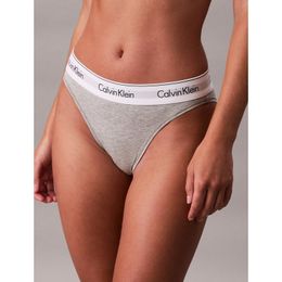 Calvin Klein Underwear Damen Bikinislip &raquo;HIGH LEG BIKINI&laquo; Mit elastischem Bund grau XL (42)
