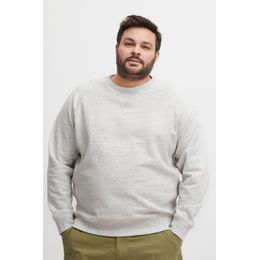 Blend Herren Sweatshirt "BHAlton Crew Big & Tall", beige, Gr. 4XL, meliert, Sweatware, 60% Baumwolle, 40% Polyester, Sweatshirts, Klassisches