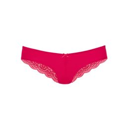 Lascana Damen Brasilslip, Gr. 44, rot, Microfaser, Obermaterial: 92% Polyamid, 8% Elasthan (LYCRA). Spitze: 86% Polyamid, 14% Elasthan (LYCRA),