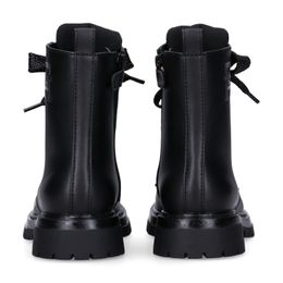Tommy Hilfiger M&auml;dchen Schn&uuml;rboots, Gr. 30, schwarz, Synthetik, Schuhe, Chunky Boots mit modischen Schn&uuml;rsenkeln