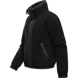 Ragwear Damen Sweatjacke "Nordicka", schwarz, Gr. XXXL, Fleece, Obermaterial: 100% Polyester. Innenfutter: 100% Polyester, Sweatjacken, Sportliche