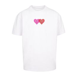 Merchcode Herren T-Shirt &raquo; Hugs & Love - Two Hearts Heavy Oversize Tee&laquo; 1 Stk. M