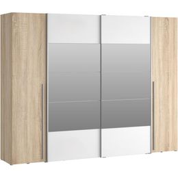 FORTE Schwebet&uuml;renschrank &raquo;Narago, OTTOs Choice, Kombischrank, TOPSELLER, Paneele wechselbar&laquo; B/H/T ca. 270/210/61cm, Farbe Wei&szlig; auch mit Spiegeln, 