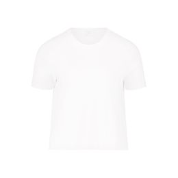 Vera Mont Damen Kurzarmshirt "Damen mit Rundhalsausschnitt", beige, Gr. S, Feinstrick, Obermaterial: 77% Viskose, 23% Polyester, Shirts, Struktur