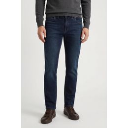 OLYMP Herren 5-Pocket-Jeans "Oskar", blau, Gr. 33, Denim/Jeans, Obermaterial: 98% Baumwolle, 2% Elasthan, Jeans