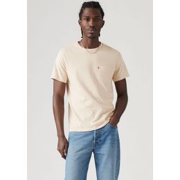 Levi's T-Shirt LEVI'S "CLASSIC POCKET TEE", Herren, Gr. L, fog, Jersey, Obermaterial: 100% Baumwolle, meliert, regular fit normal, Rundhals, Shirts T-Shirt, mit aufgesetzter Brusttasche