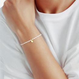 Glanzst&uuml;cke M&uuml;nchen Damen Perlenarmband "GSM1987", 21, Silber 925 (Sterlingsilber), wei&szlig;, GLANZST&Uuml;CKE M&Uuml;NCHEN, Silber 925 (Sterlingsilber), Armb&auml;nder, mit