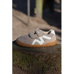 Lurchi Kinder Barfu&szlig;schuh "Jamin, Barefoot", Gr. 31beige, wei&szlig;, Lederimitat, Textil, Veloursleder, Schuhe, Klettschuh, Freizeitschuh, Gr&ouml;&szlig;enschablone