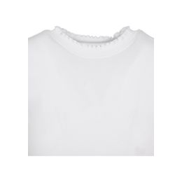 Urban Classics Damen T-Shirt "Urban Classics Damen Ladies Cropped Rib Tee"wei&szlig;, Gr. XS, unifarben, 97% Baumwolle, 3% Elasthan, Shirts