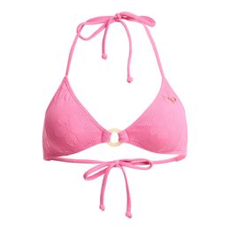 Roxy Damen Triangel-Bikini-Top "Roxy Paradise Fixed Tri", pink, Gr. S, Obermaterial: 86% Polyester, 14% Elasthan., Bikini-Oberteile