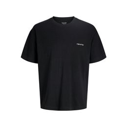 Jack & Jones Kinder T-Shirt "JORMONTAUK BACK GRAPHIC TEE SS EA26 JNR", schwarz, Gr. 164, JACK & JONES JUNIOR, unifarben, Single Jersey, Obermaterial: 100%