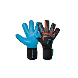 Reusch Damen Torwarthandschuhe "Attrakt Aqua Evolution"schwarz, hellblau, Gr. 10,5, 49% Latex, 40% Polyester, 5% Polyurethan, 3% Polyamid,