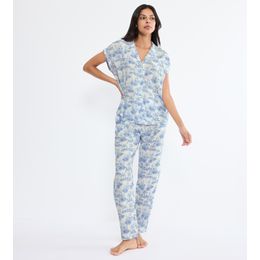 Triumph Damen Schlafanzug "Boyfriend Fit PW X", Gr. 40, bunt, Single Jersey, Obermaterial: 100% Viskose, Homewear-Sets, bequem und stilvoll, mit
