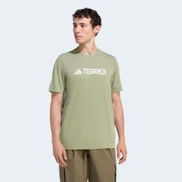 adidas terrex Herren Funktionsshirt "MT LOG TECH T", gr&uuml;n, Gr. XXL, Obermaterial: 100% Polyester, Shirts, sportliches Funktionsshirt, ohne
