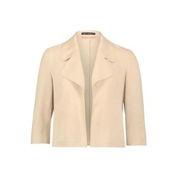 Betty Barclay Damen Jackenblazer "Damen mit Rei&szlig;verschluss", beige, Gr. 44, Samt, Obermaterial: 92% Polyester, 8% Elasthan, Blazer