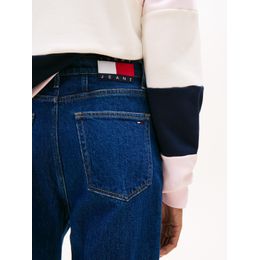 Tommy Jeans Damen Mom-Jeans "MOM JEAN UH TPR"denim schwarz, Gr. 32, unifarben, Denim/Jeans, Obermaterial: 99% Baumwolle, 1% Elasthan, Jeans, mit