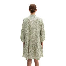 Marc O'Polo MARC O'POLO Damen Sommerkleid, gr&uuml;n, Gr. 40, Web, Obermaterial: 57% Baumwolle, 43% Lyocell, Kleider, loose fit aus bedrucktem Light-Popeline,